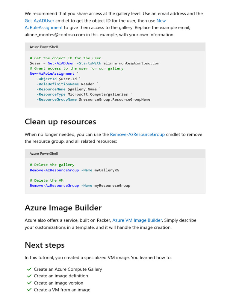 Share Access in Azure Compute Gallery | PDF | Computer File | Microsoft ...