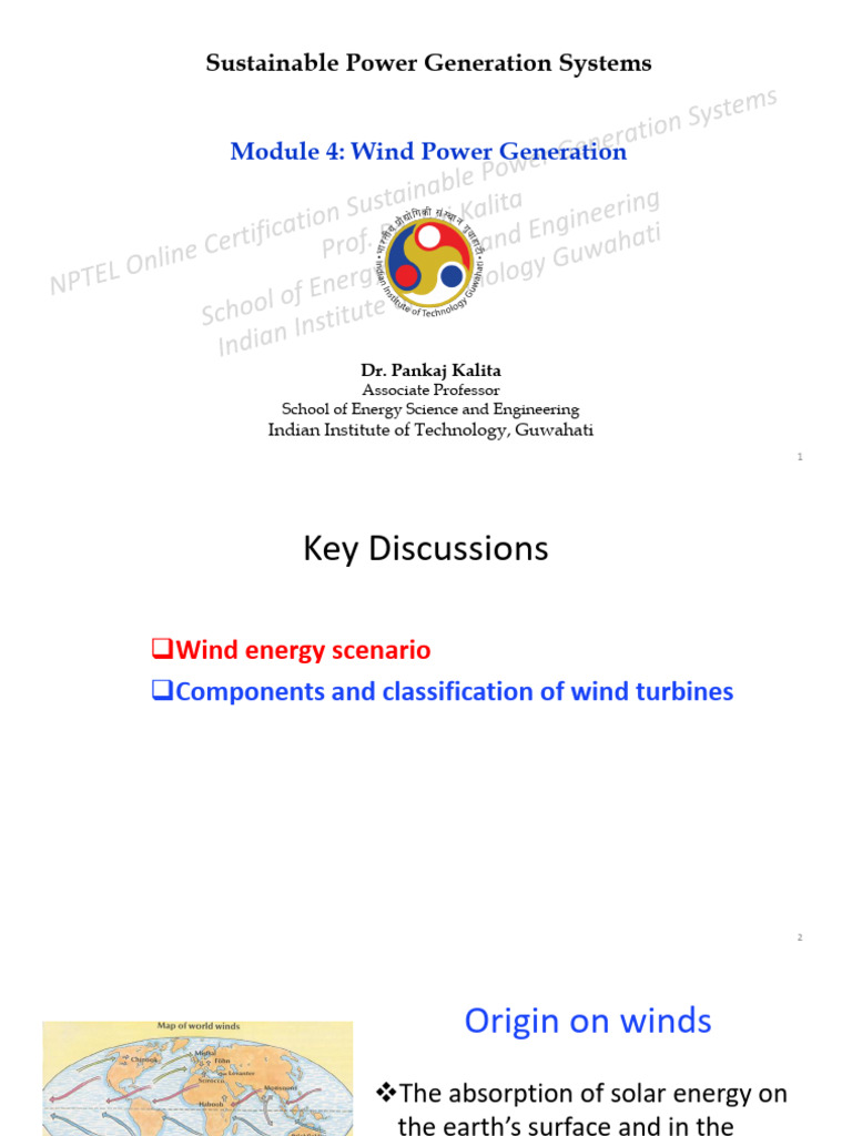 Lec 11 - Lecture Note | PDF | Wind Turbine | Wind Power
