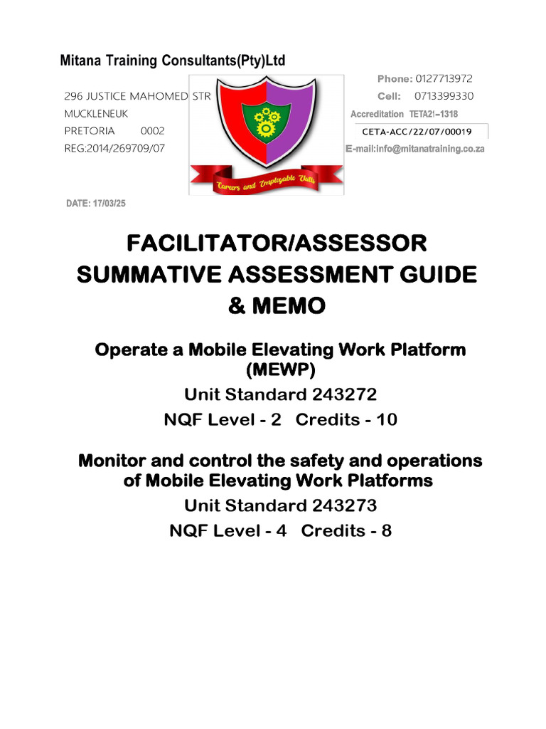 AG Mobile Elevating Work Platform MEMO 2025 | PDF | Axle | Steering