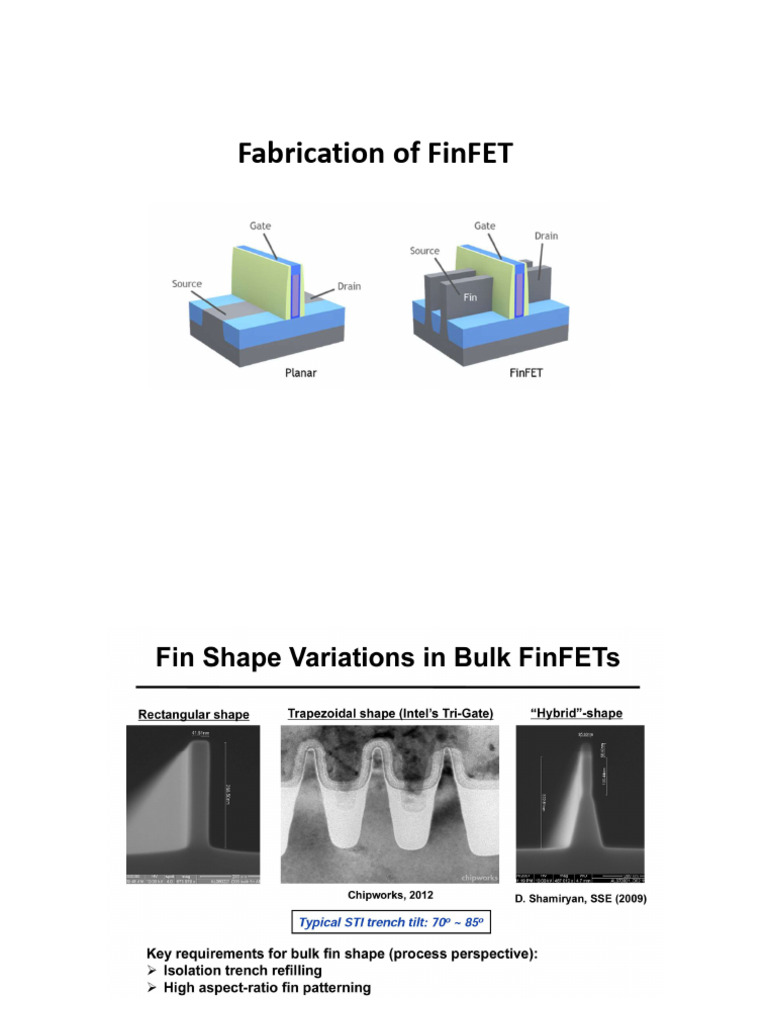 FinFET Fabrication | PDF
