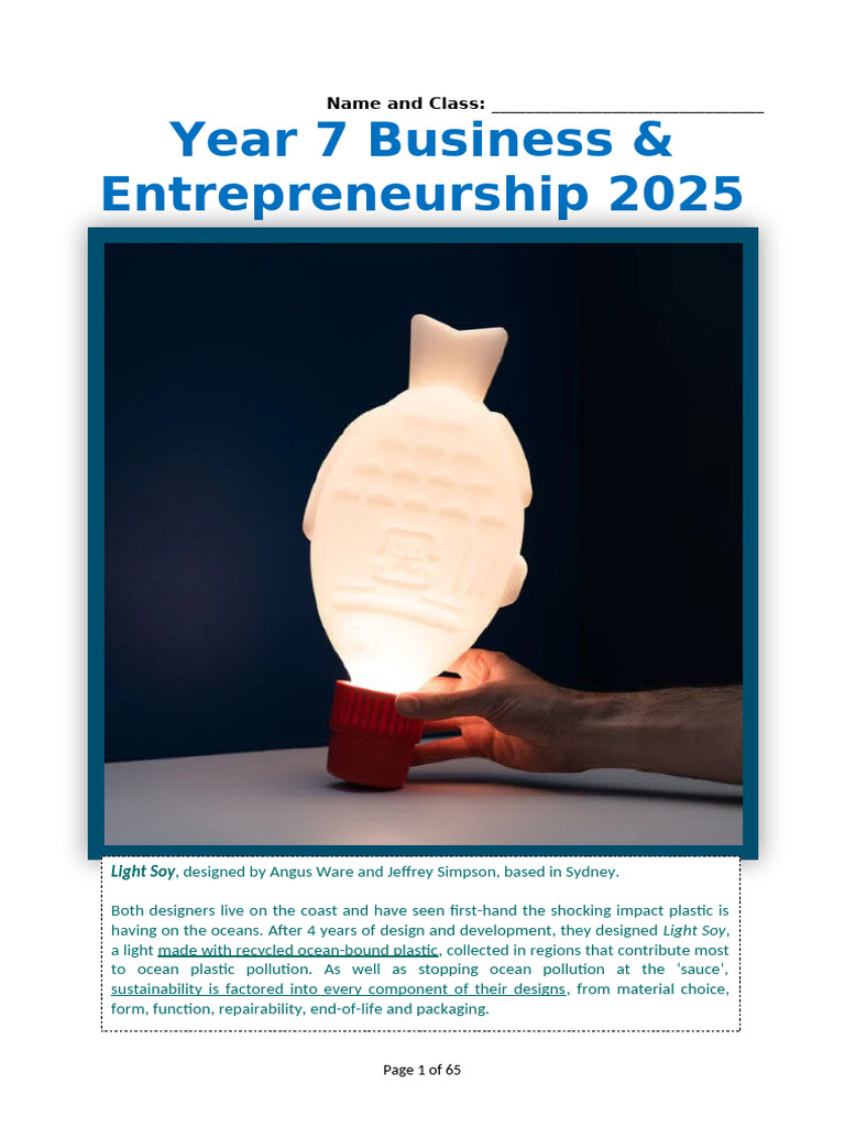 Entrepreneur Booklet 2025 | PDF | Recycling | Entrepreneurship