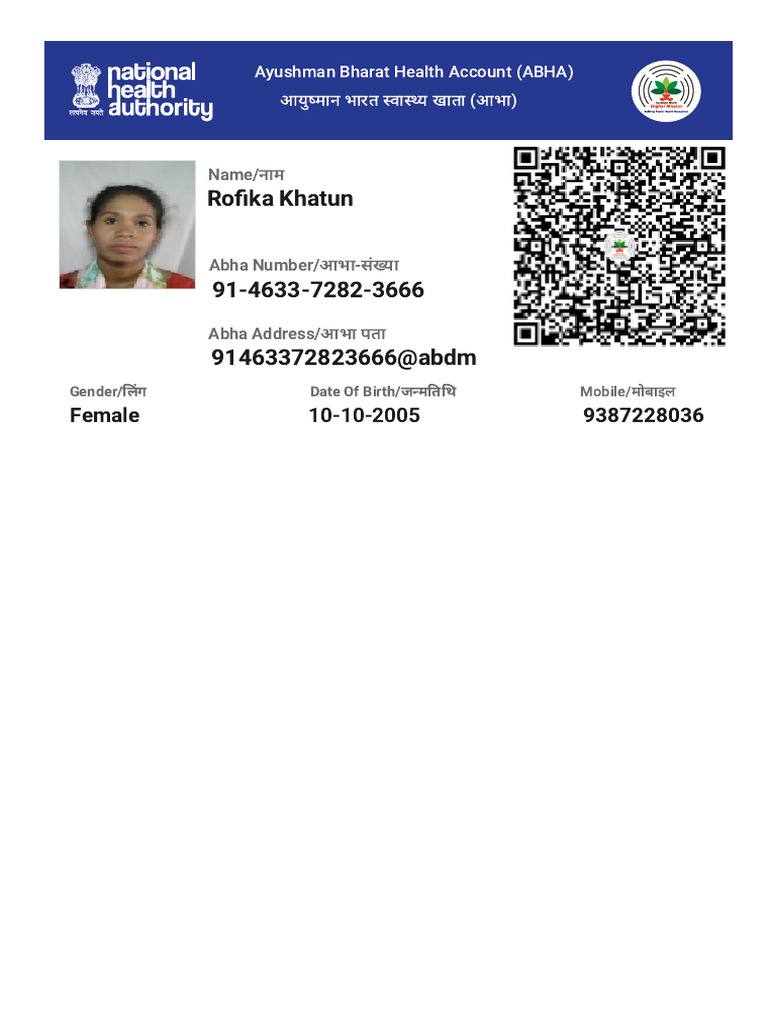 Abha - Abha Card | PDF