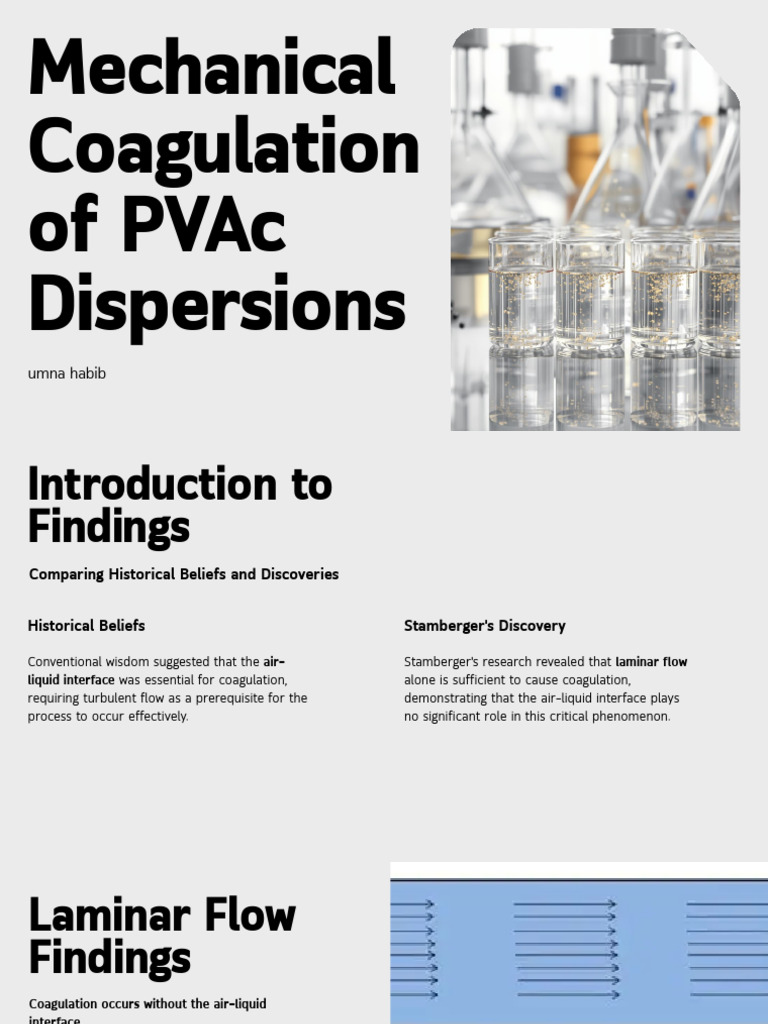 Presentation - Mechanical Coagulation of PVAc Dispersions | PDF ...