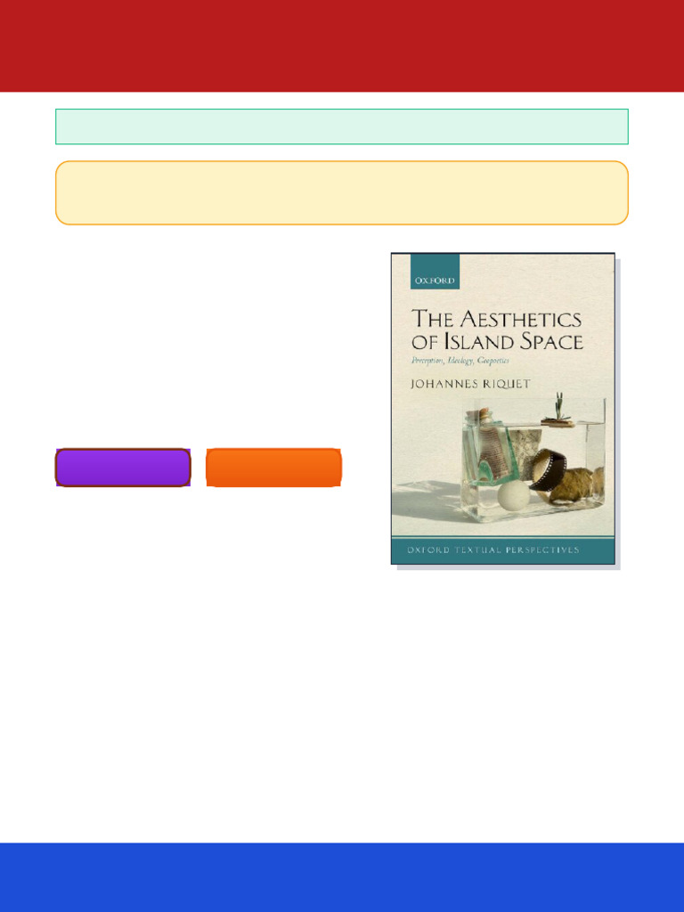 The Aesthetics of Island Space: Perception, Ideology, Geopoetics ...