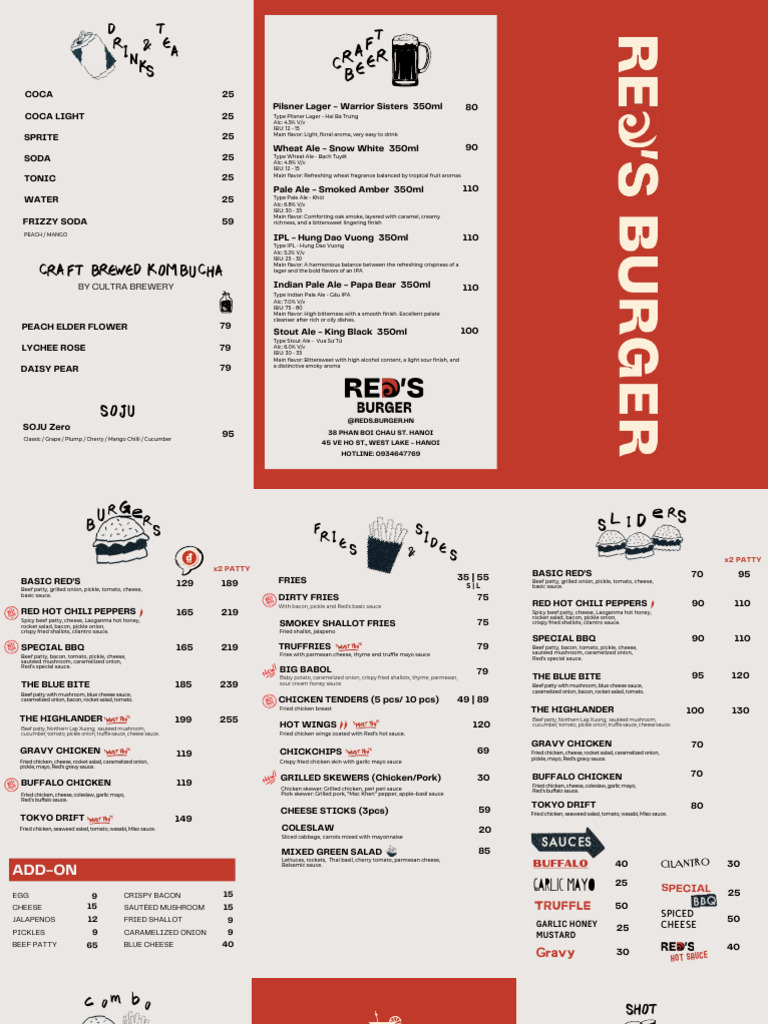 (Eng) RBG Menu Veho | PDF | Sauce | Pickled Cucumber