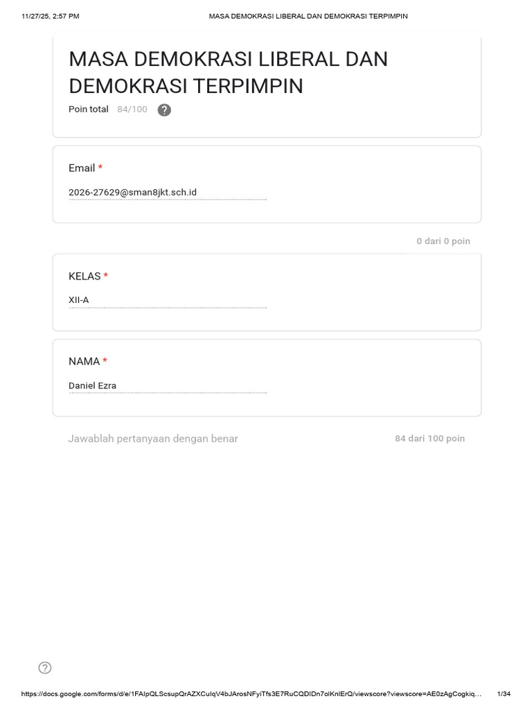 Masa Demokrasi Liberal Dan Demokrasi Terpimpin | PDF
