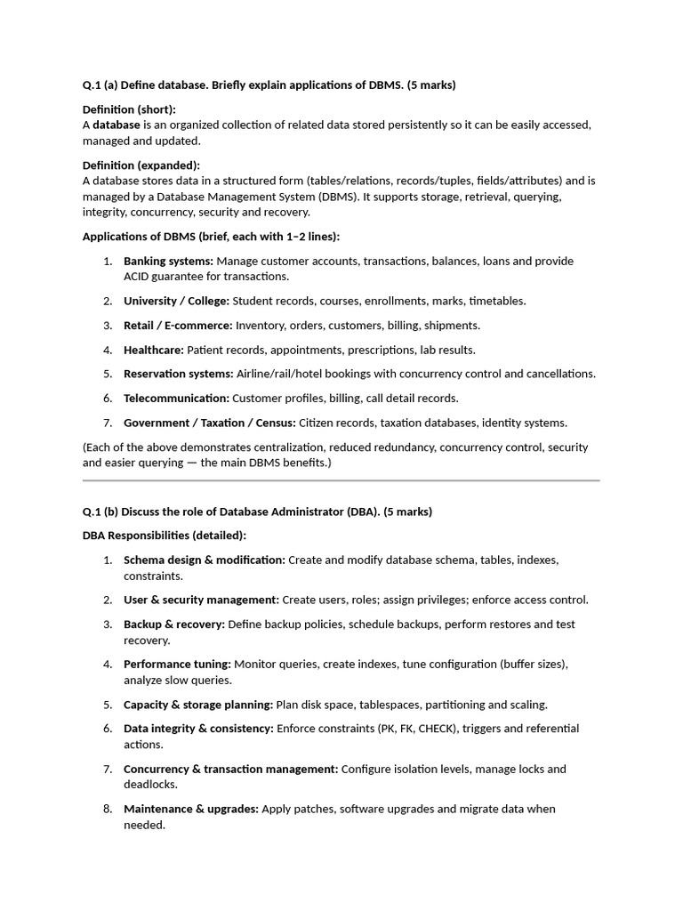 Paper Solution | PDF | Databases | Information Retrieval