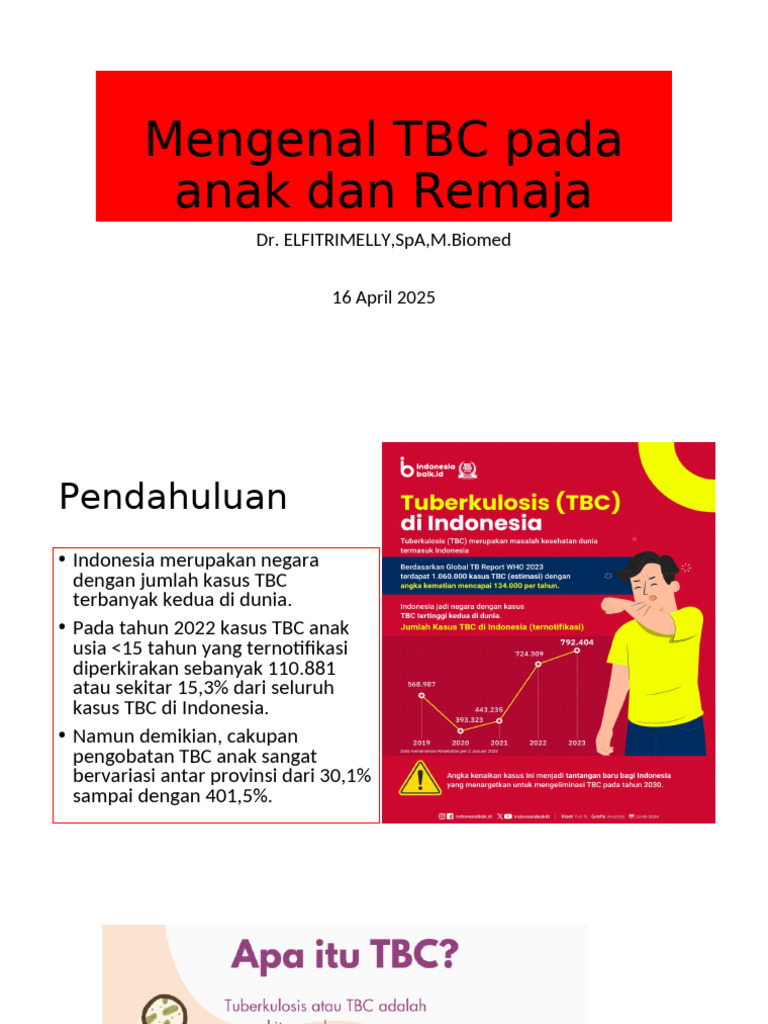 Mengenal TBC Pada Anak Dan Remaja | PDF