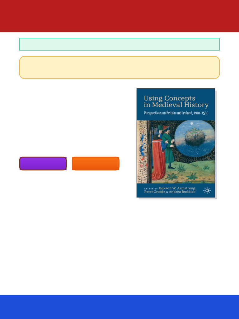 Using Concepts in Medieval History: Perspectives On Britain and Ireland ...