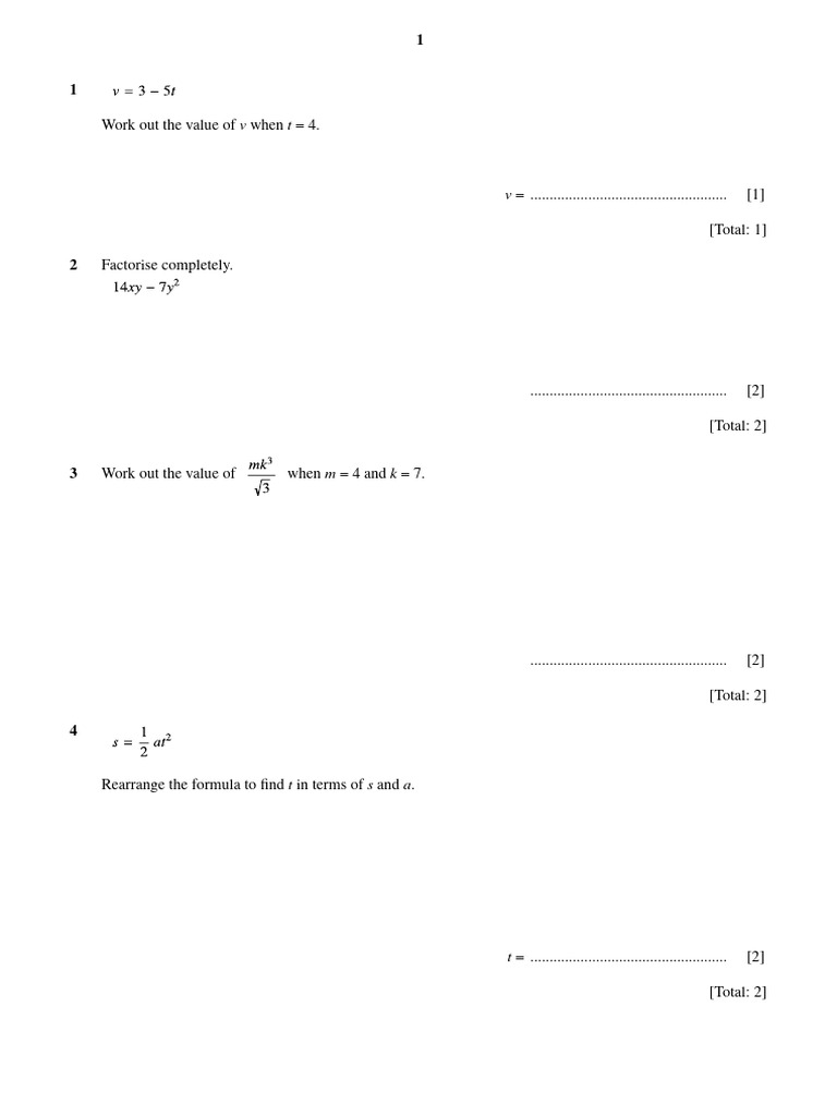 Algebra (1) | PDF | Tangent | Speed