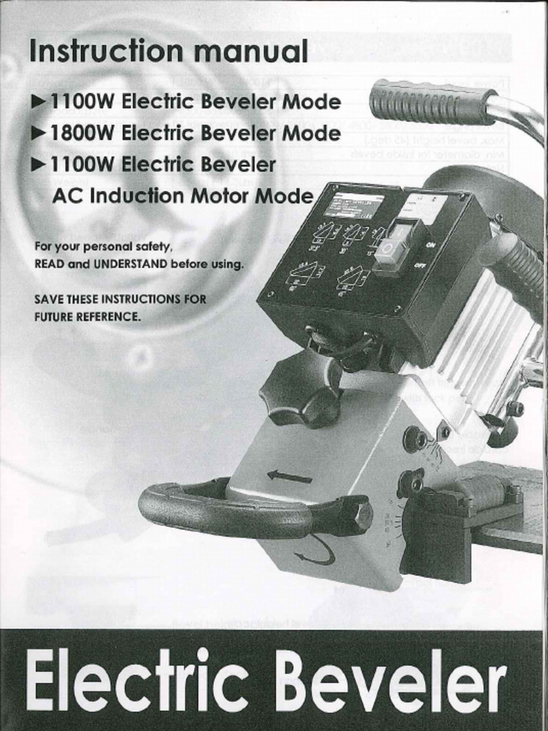 Electric Beveler 2012 | PDF