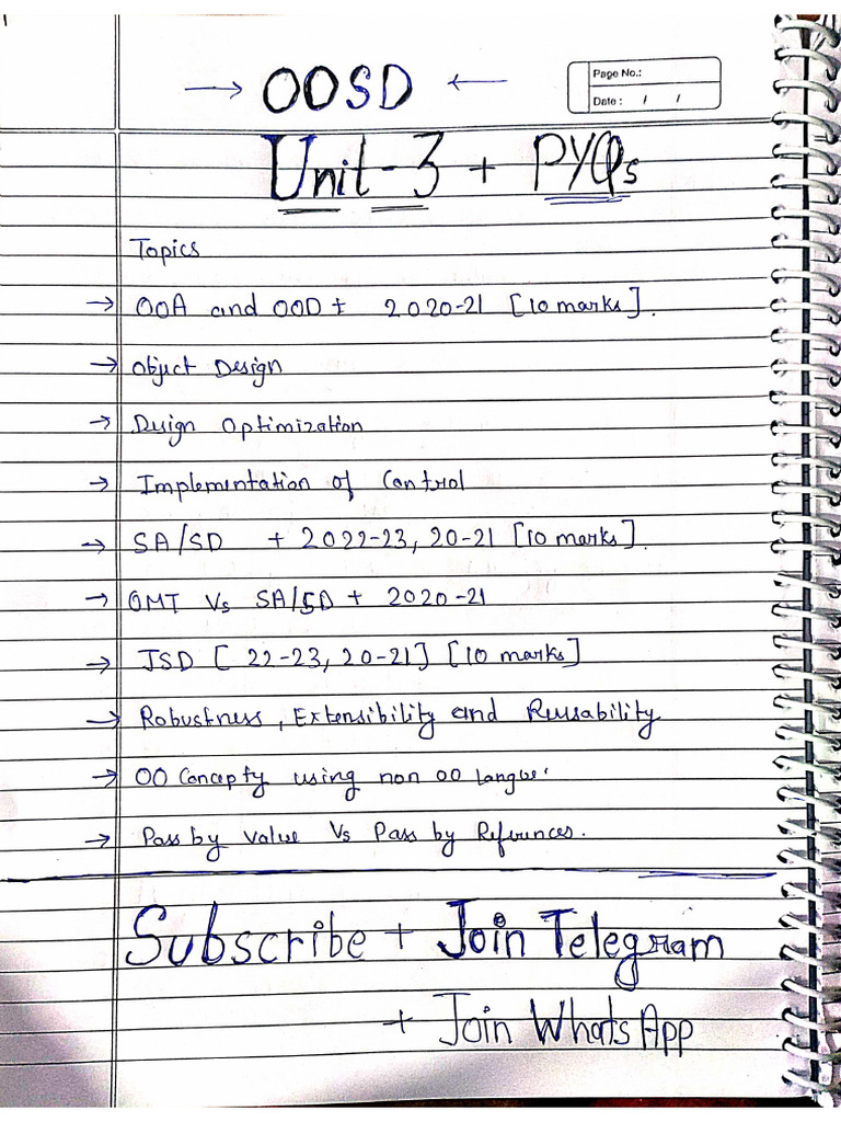 OOSD Unit-2 Notes by Multi Atoms | PDF | Video On Demand | You Tube