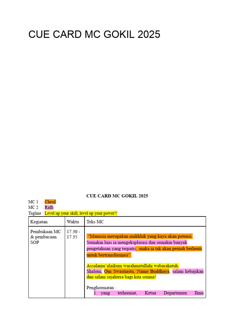 GOKIL 2025: Tingkatkan Skill dan Power | PDF