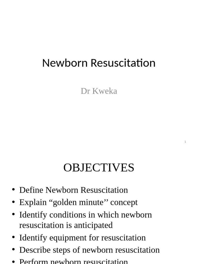 Newborn Resuscitation Guidelines | PDF | Cardiopulmonary Resuscitation ...