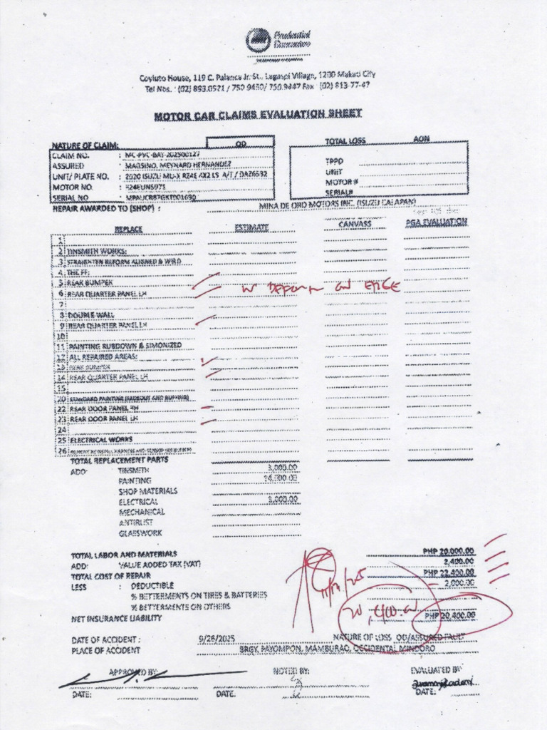 Approved Eval - Magsino, Meynard Hernandez | PDF