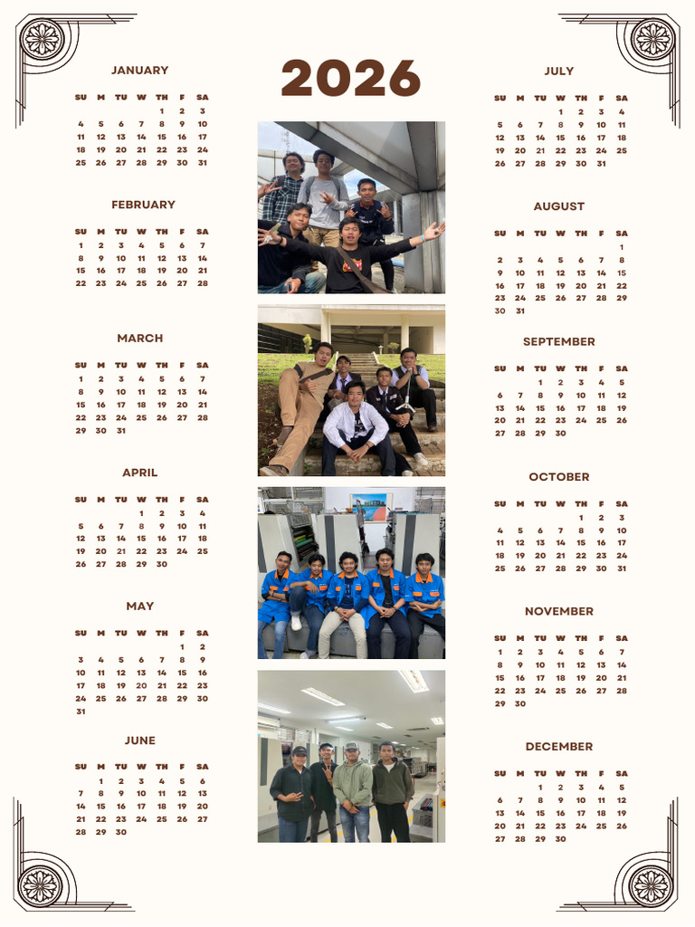 Brown Simple Family Photo-Centric Calendar Poster - 20251127 - 133548 ...