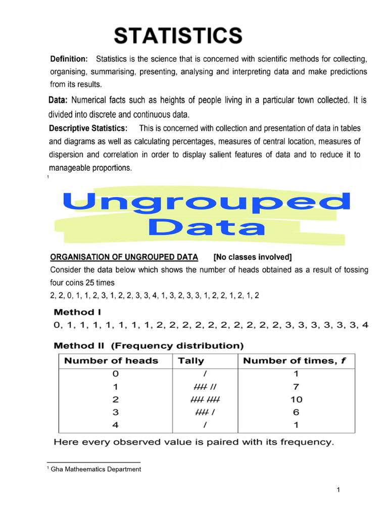 Statistics Myp 5 2 | PDF