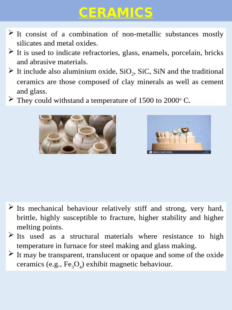 Overview of Ceramics and Refractories | PDF | Refractory | Fracture