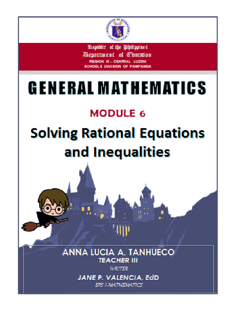 Solving Rational Equations & Inequalities | PDF | Inequality ...