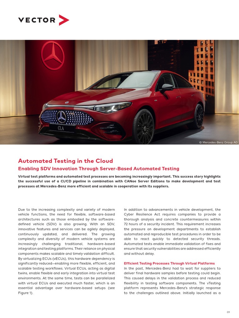 Virtual Testing for Software-Defined Vehicles | PDF | Software Testing ...