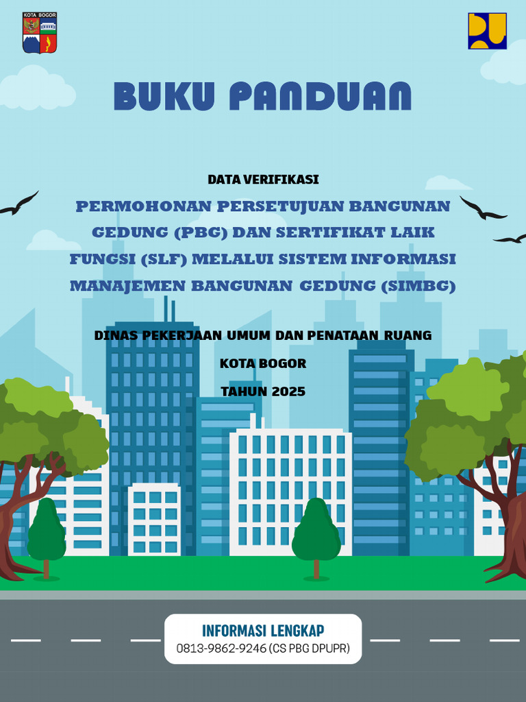 Cover Buku Panduan Data Verifikasi PBG & SLF (Simbg) | PDF