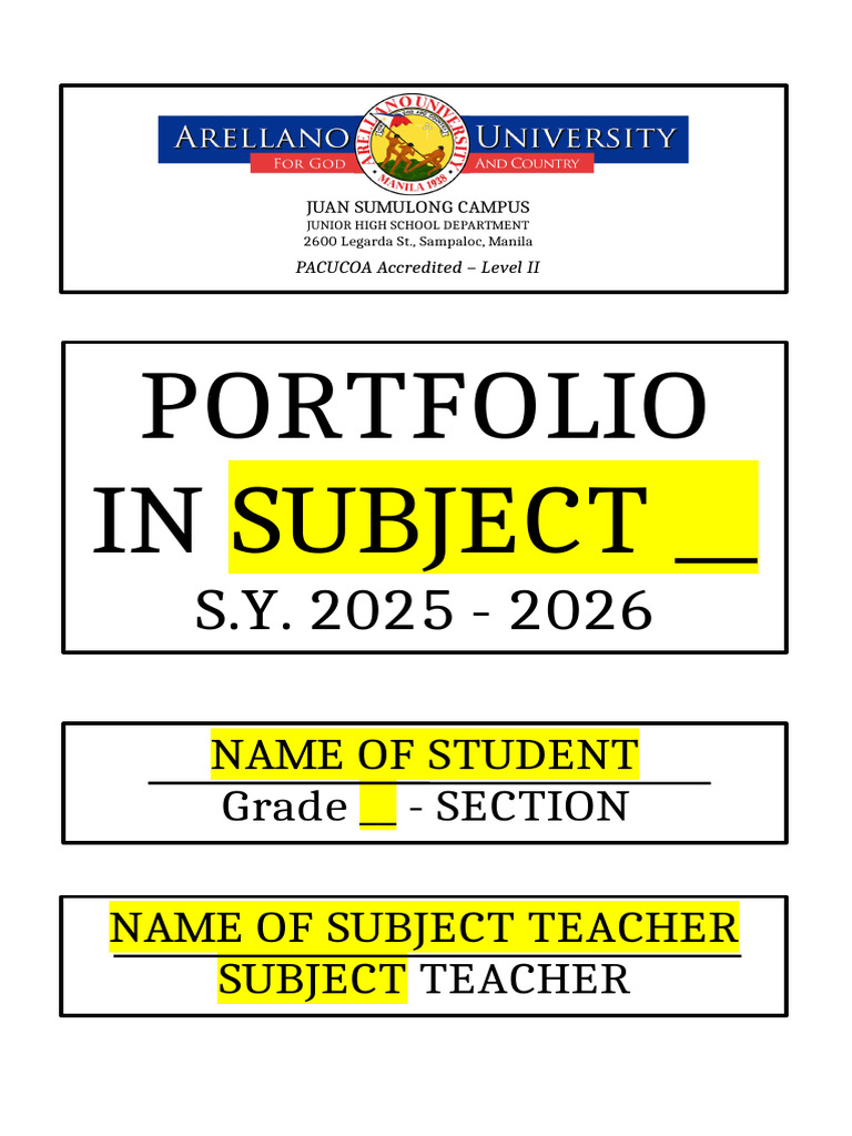 Science Template of Portfolio Sy 25-26-1 | PDF | Social Psychology