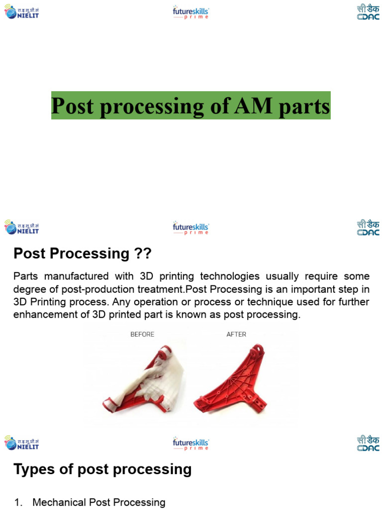 Module 6 - Post Processing of AM Parts | PDF | Sintering | Building ...