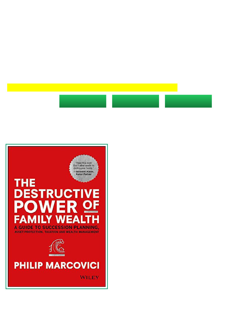 (Ebook) The Destructive Power of Family Wealth: A Guide To Succession ...