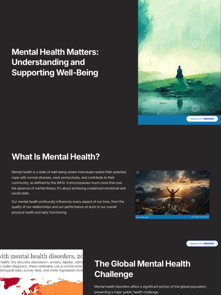 Mental Health Matters Understanding and Supporting Well Being | PDF ...