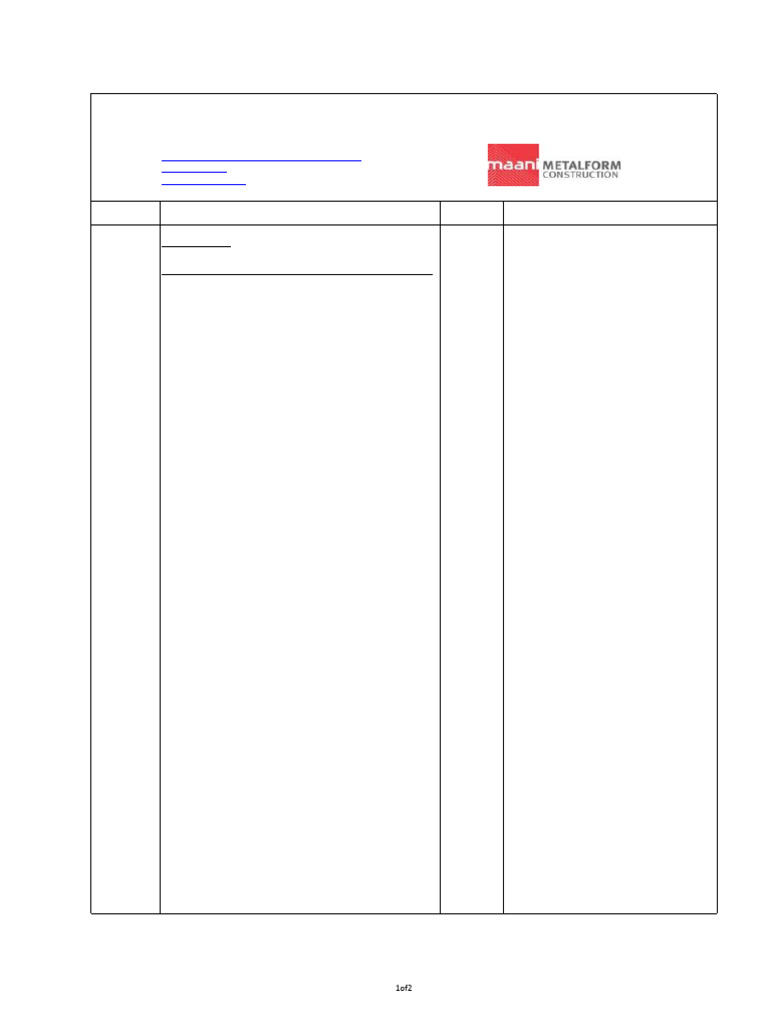 Compliance Sheet of Hardware | PDF | Door