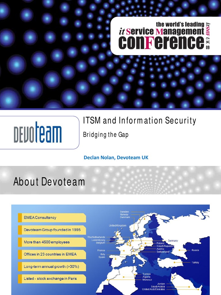 ITSM and Information Security - Nolan Declan 01 | PDF | It Service ...