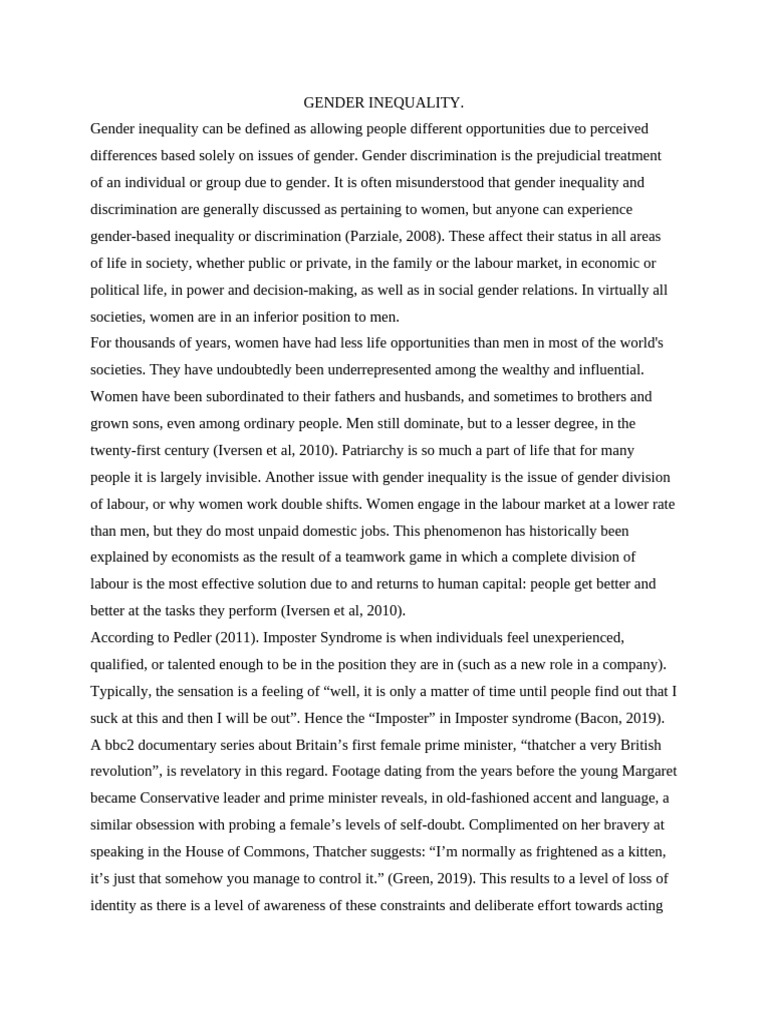 Assignment | PDF | Gender | Gender Studies