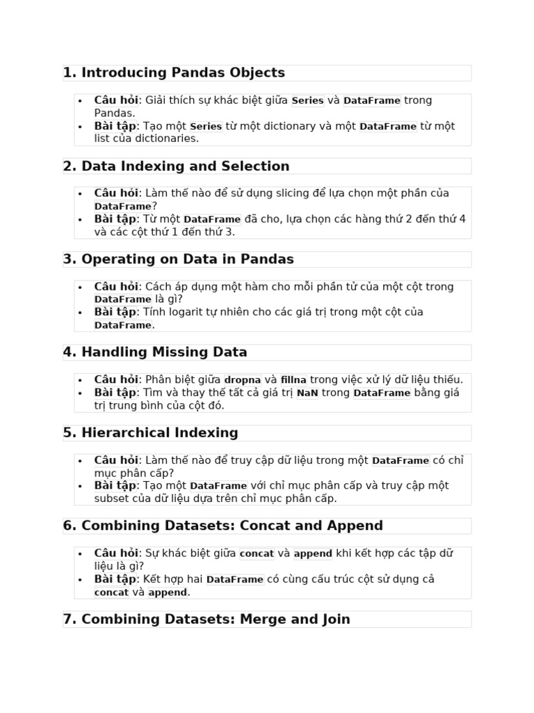 Pandas by Chat GPT | PDF