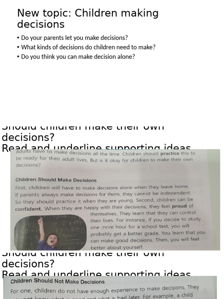 Children Making Decisions | PDF