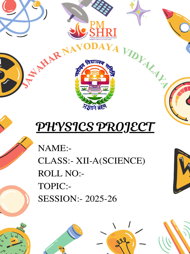 Physics Project Cover | PDF