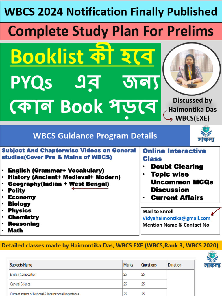 WBCS Complete Booklist | PDF