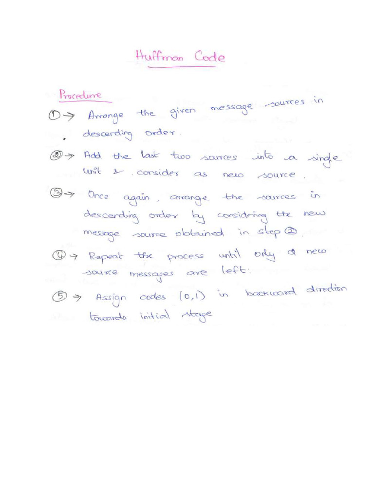 17-Binary and Non-binary Huffman Code-23!01!2025 | PDF