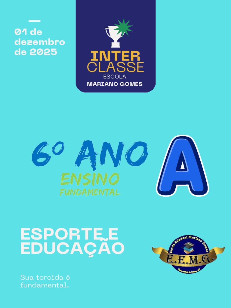 Cartaz Interclasse Escolar Turmas (1) | PDF