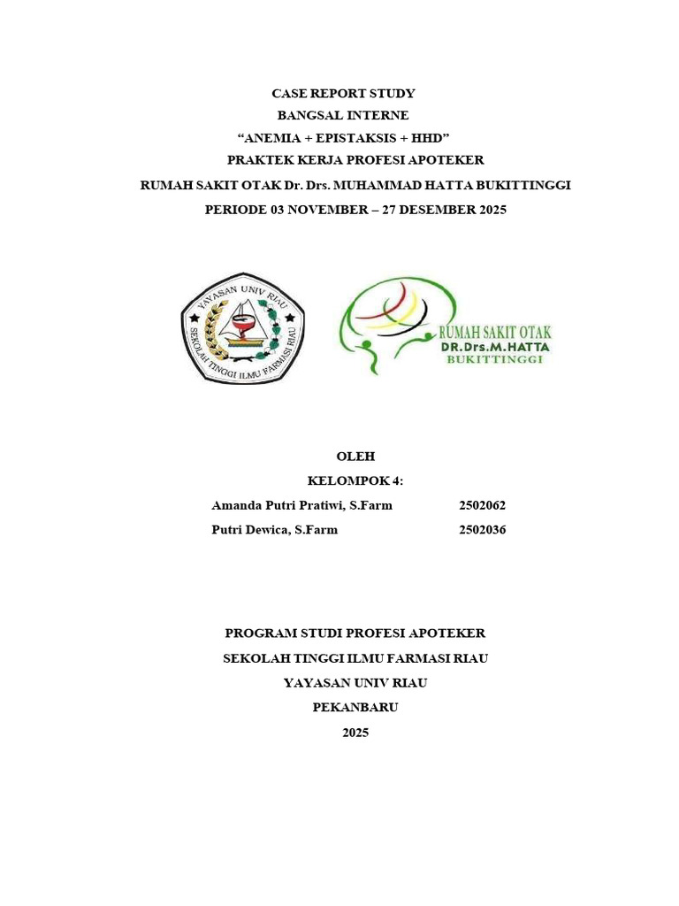 Kel4 - Case Report Study Bangsal Interne Anemia | PDF