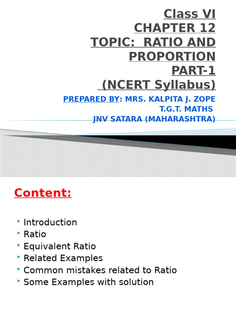 Understanding Ratios and Proportions | PDF | Ratio | Discrete Mathematics