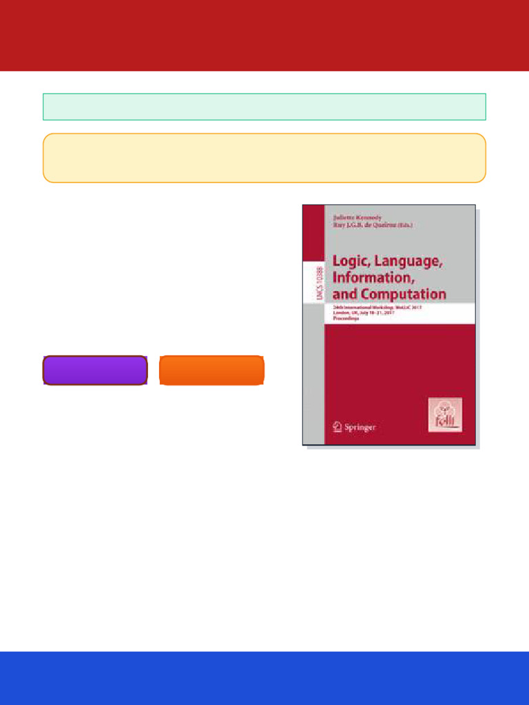 Logic, Language, Information, and Computation: 24th International ...