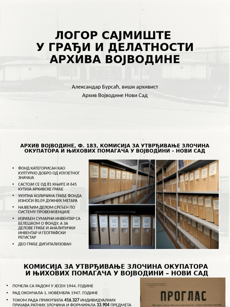 Logor Sajmiste U Gradji AV | PDF