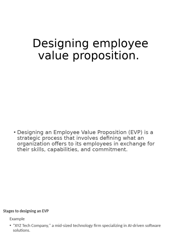Crafting an Effective Employee Value Proposition | PDF | Employee ...