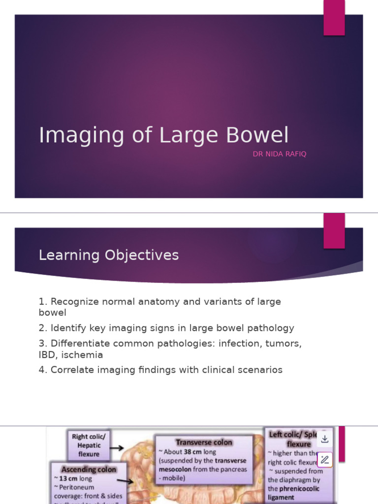 Imaging Techniques for Large Bowel Pathology | PDF | Ulcerative Colitis ...