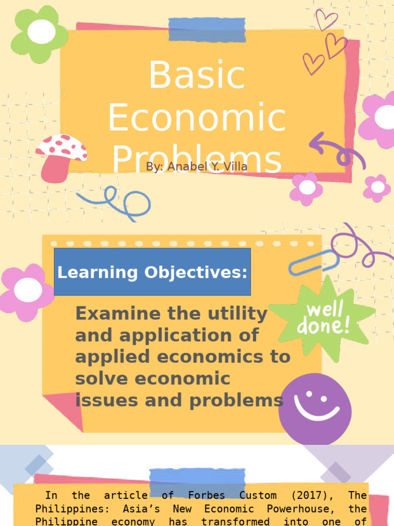 Understanding Basic Economic Problems | PDF | Poverty | Poverty ...