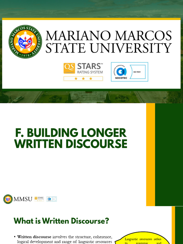 Mastering Written Discourse Skills | PDF