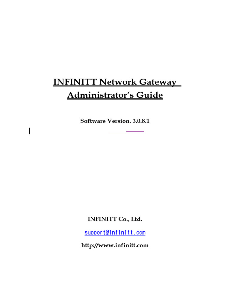 INFINITT Network Gateway Admin Guide | PDF | Login | Microsoft Windows