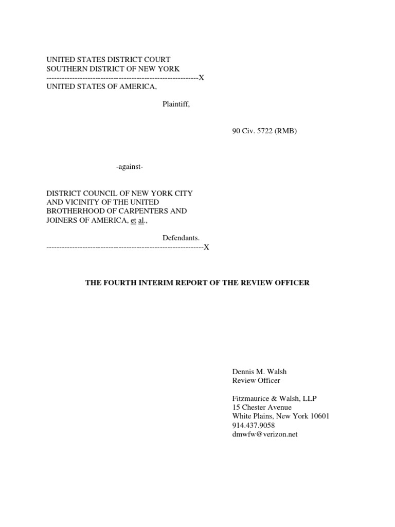4th Interim Report and Exhibits | PDF | Employment | Audit Committee