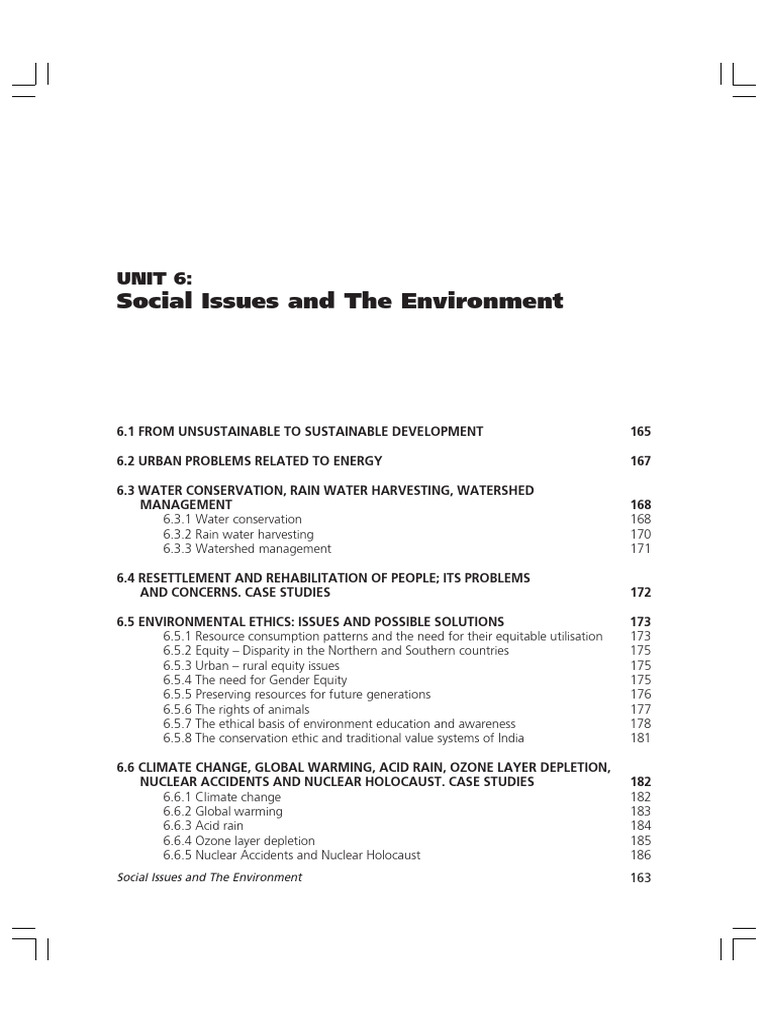 Social Issues in Sustainable Development | PDF | Sustainability ...