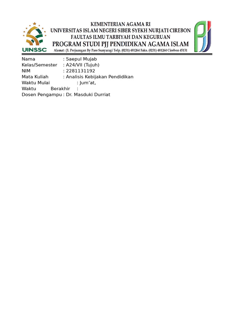 LJ Analisis Kebijakan Pendidikan | PDF